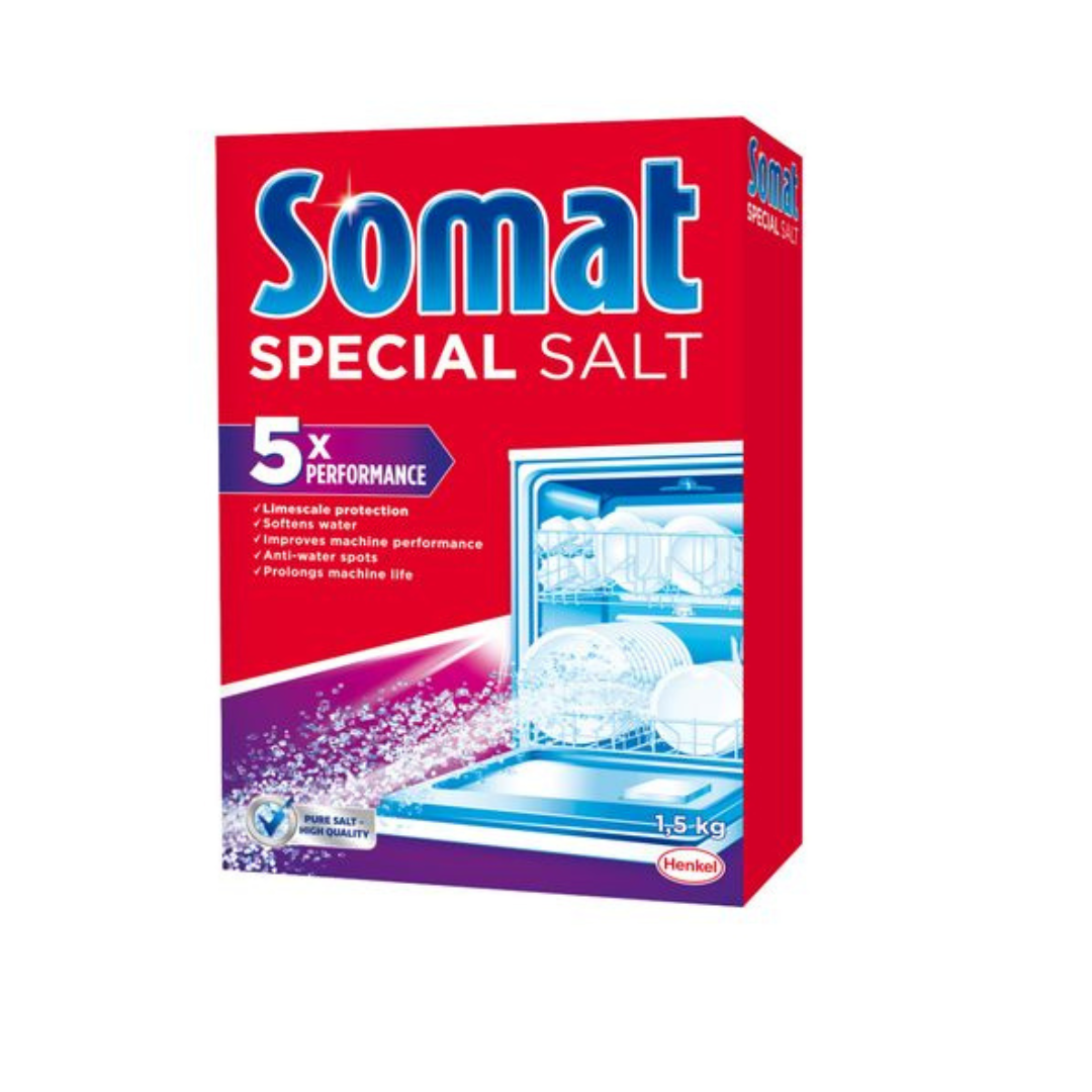 Сіль Somat Special Salt Потрійної дії, 1,5 кг для миття посуду в ...